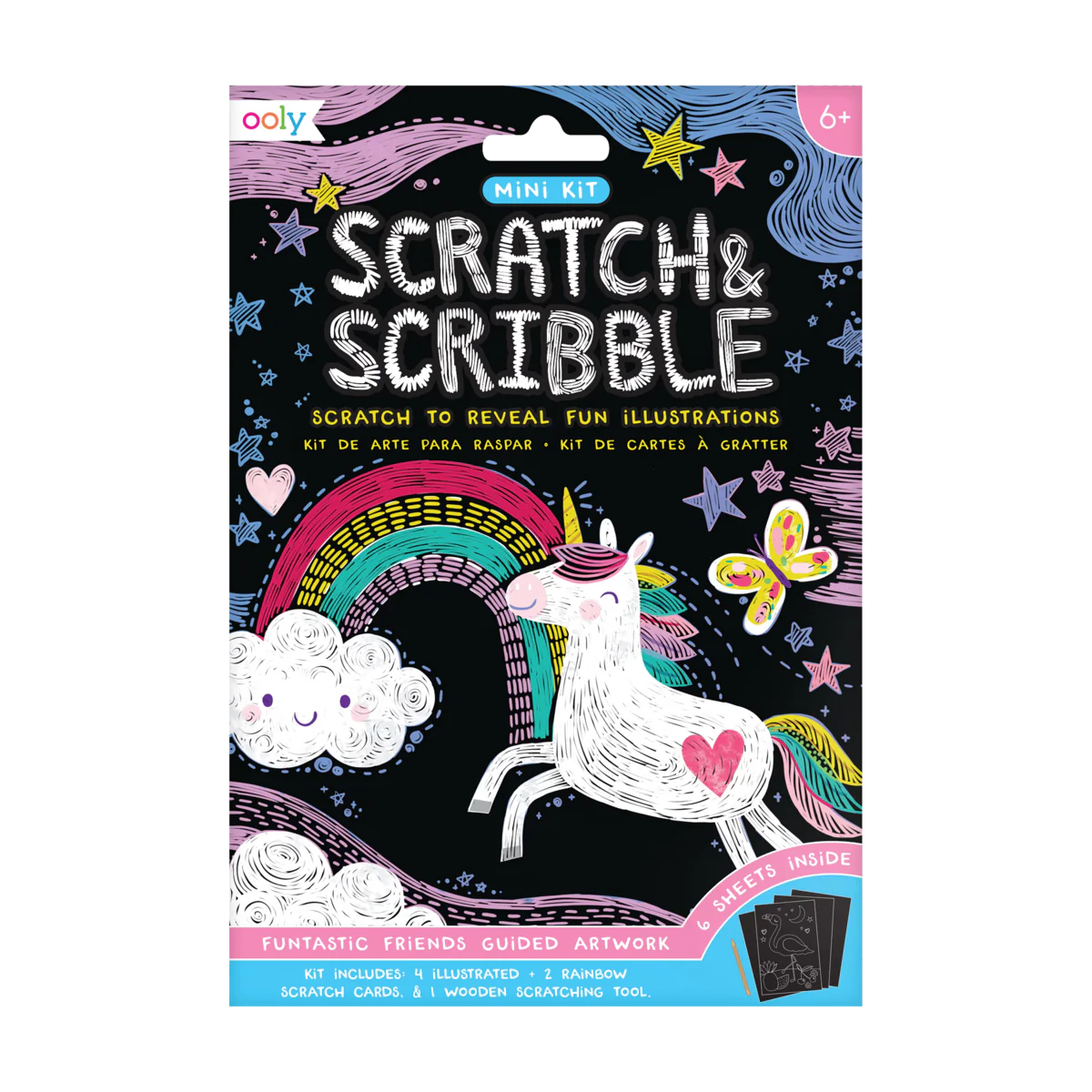 Funtastic Friends Scratch and Scribble Mini Scratch Art Kit | Caribou ...