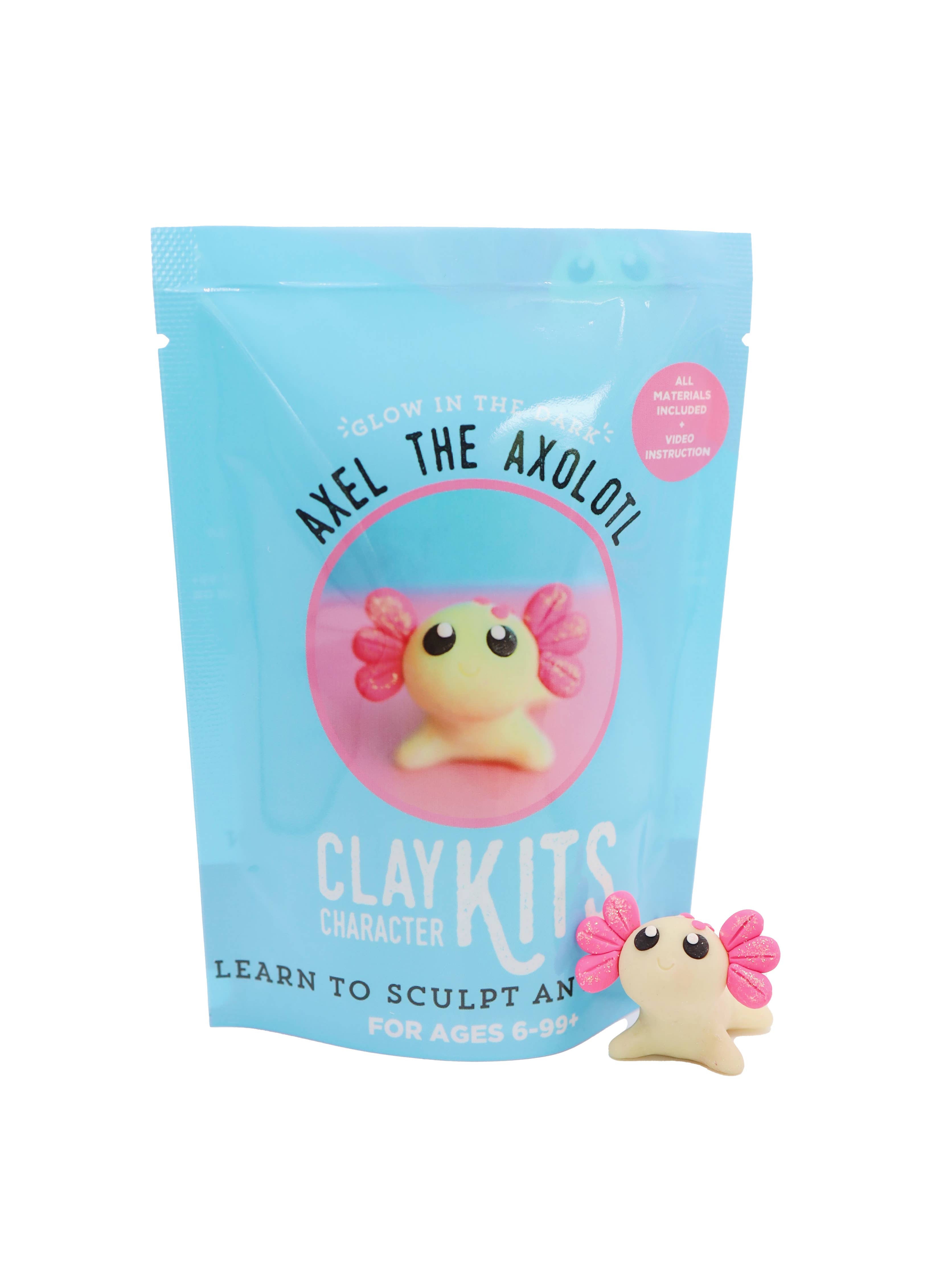 Axel the Axolotl DIY Polymer Clay Kit - Arts & Craft Kit | Caribou ...