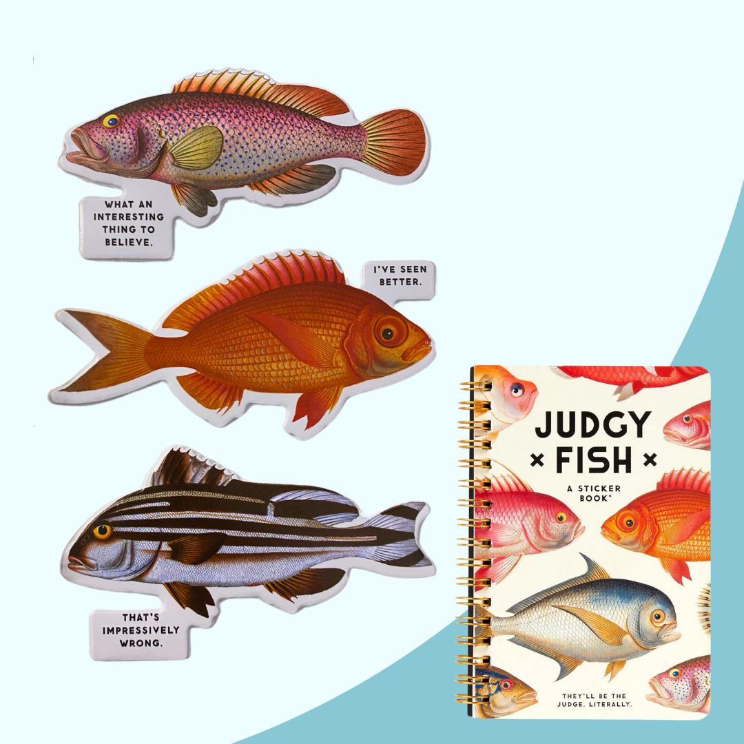 Judgy Fish Sticker Book | Caribou Gifts Inc.