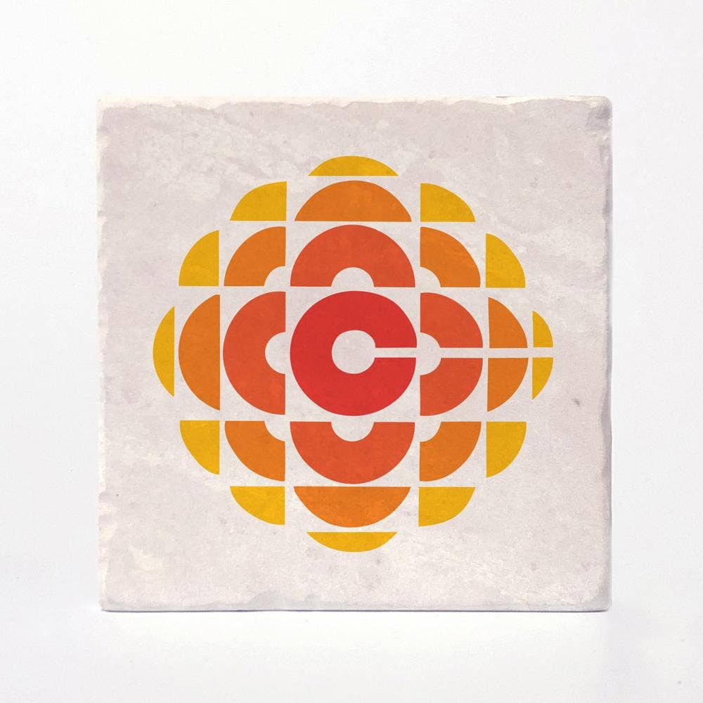CBC Retro Gem 1974 to 1986 Logo Coasters | Caribou Gifts Inc.