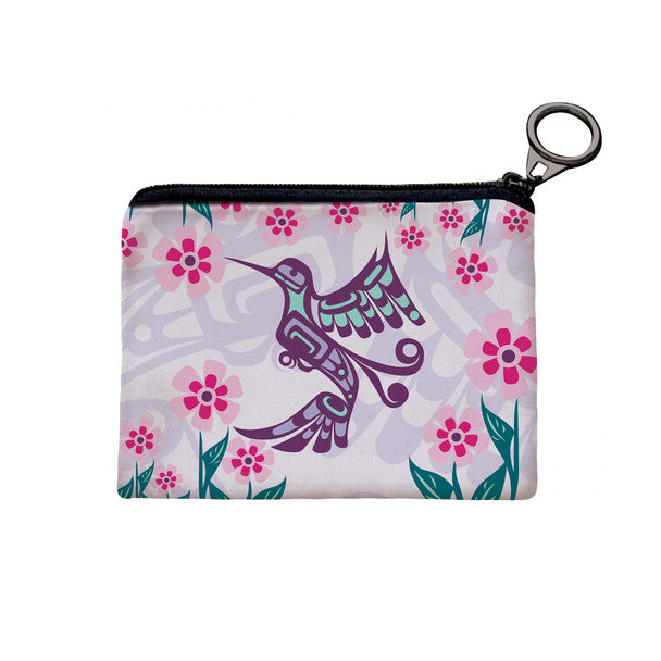 Coin Purse - Hummingbird (Purple/Pink) | Caribou Gifts Inc.
